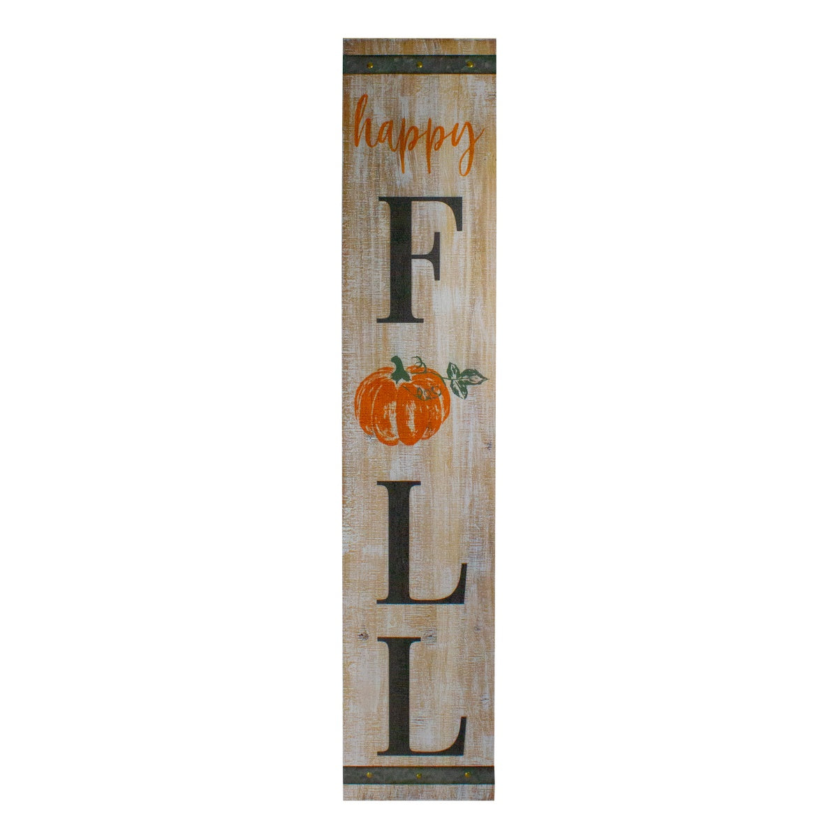 Northlight 48" Orange and Black Wooden "Happy Fall" Wall Sign - Default ...