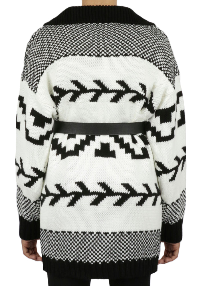 Belted Nordic Cardigan | BONTON